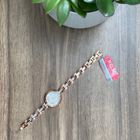 Relic | Jewelry | Relic Rose Gold And Diamond Watch | Poshmark